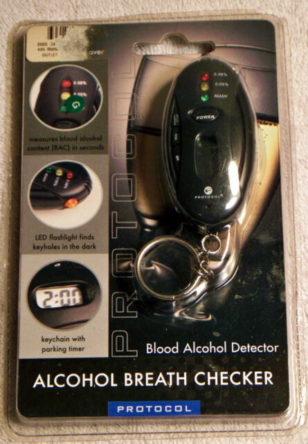 PROTOCOL Pocket Breath Alcohol Checker Tester Keychain MINT for sale ...