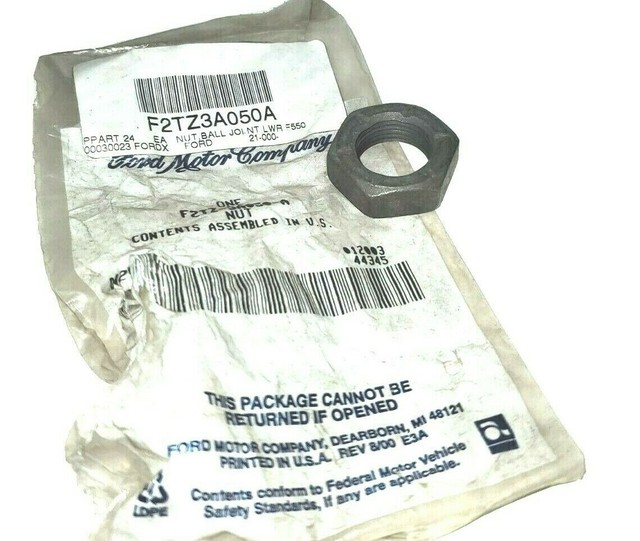 Ford F2TZ3A050A Genuine OEM Lower Ball Joint Retainer Nut for sale ...