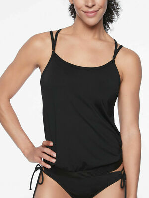 Athleta Black Cross Back Swim Tankini Top-36B/C-NWOT | eBay