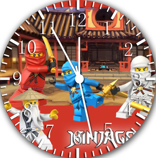 Lego Ninja Ninjago Frameless Borderless Wall Clock Nice For Gifts or ...