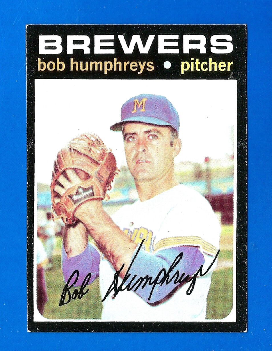 1971 Topps BASEBALL SET BREAK #236 BOB HUMPHREYS MILWAUKEE BREWERS (JP1 ...