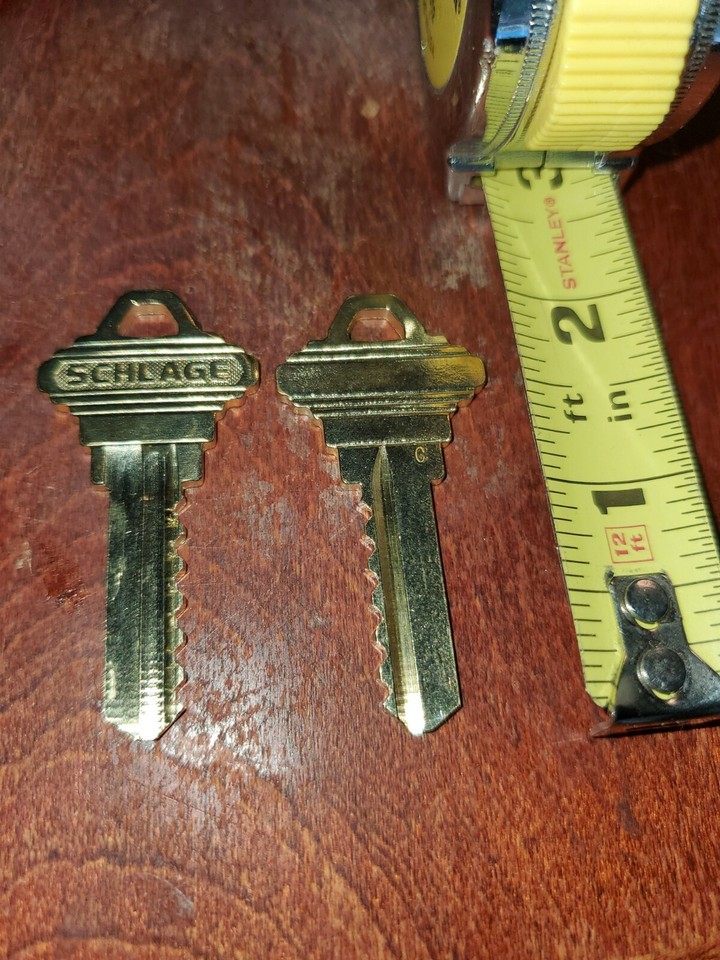 Schlage Key Blanks (2) "C" Keyway - Emergency-35-102 468 C | eBay