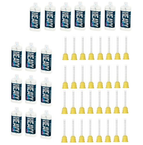 Dental Impression Material Heavy Body Fast Set (16 Cartridge & 32 Tips ...