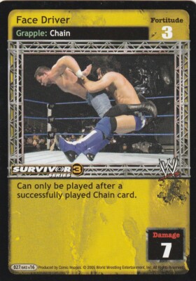 WWE: Face Driver (SS3) [Played] card type Grapple Raw Deal Wrestling ...