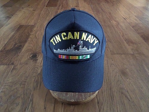 TIN CAN NAVY SHIP HAT U.S MILITARY OFFICIAL BALL CAP U.S.A MADE VIETNAM ...