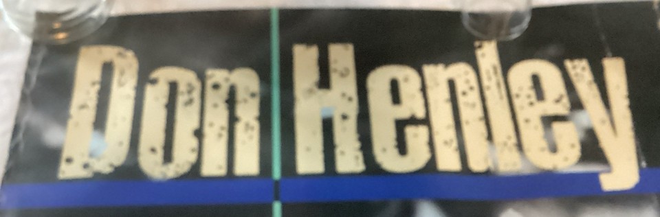 Don Henley Poster Promo 1985 26” X 38” Geffen The Eagles | eBay