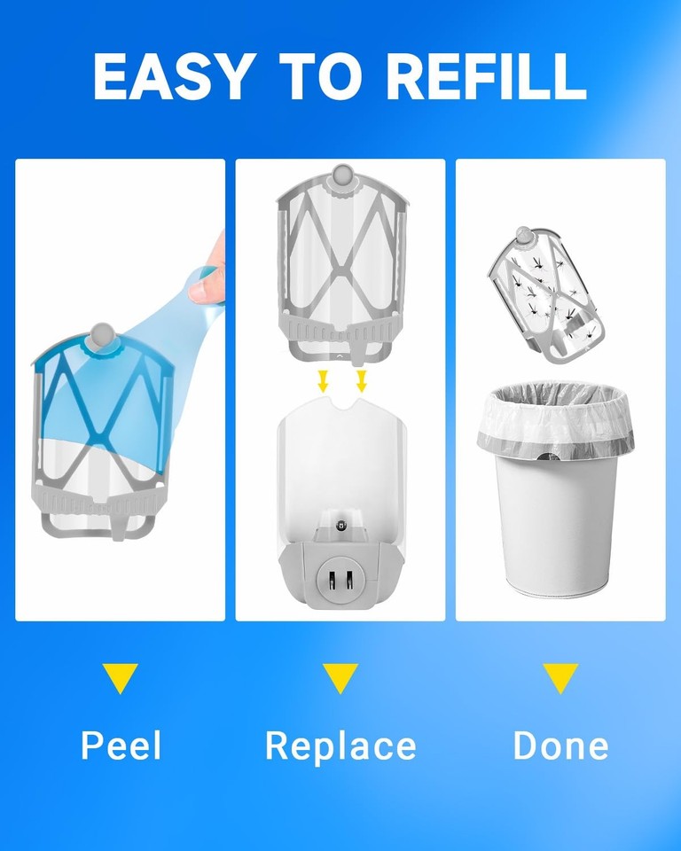 10 Pack Refill Cartridge Kit Compatible with Zevo Plug-in Light M364A ...