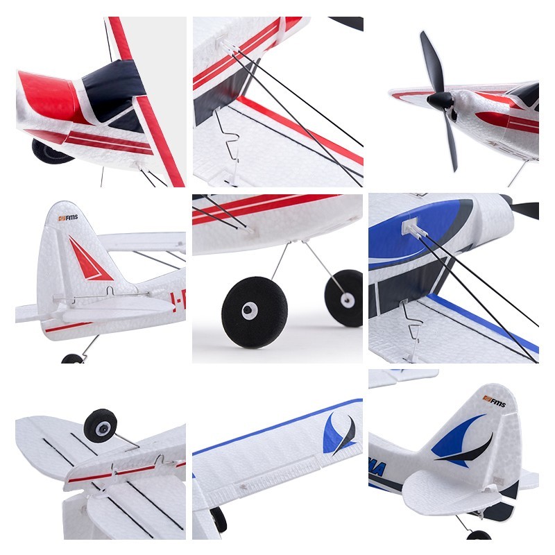 FMS 500MM PA-18 Super Cub RTF Mini RC Airplane Beginner RC Plane | eBay
