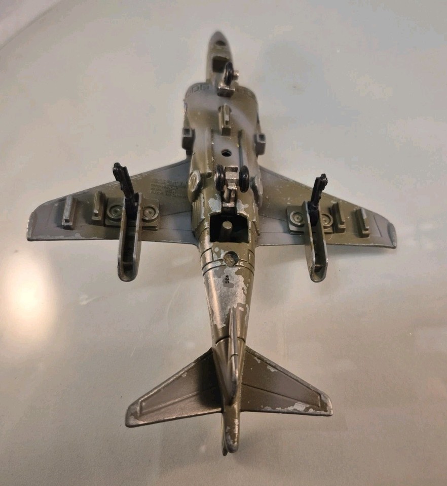 Vintage ERTL Force One US Marines AV-8B Diecast Harrier Jet 7” | eBay