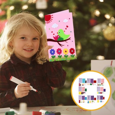 8pcs Handmade Greeting Cards Kids DIY Cards Gift Materials Card Making ...