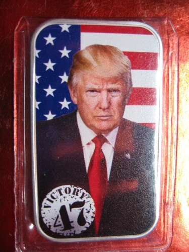 2024 Trump Victory 47 Limited Edition 1 oz ,999 Silver Bar Colorized ...