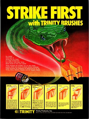 Trinity Motor Brushes Print Ad Team Kinwald Wall Decor | eBay