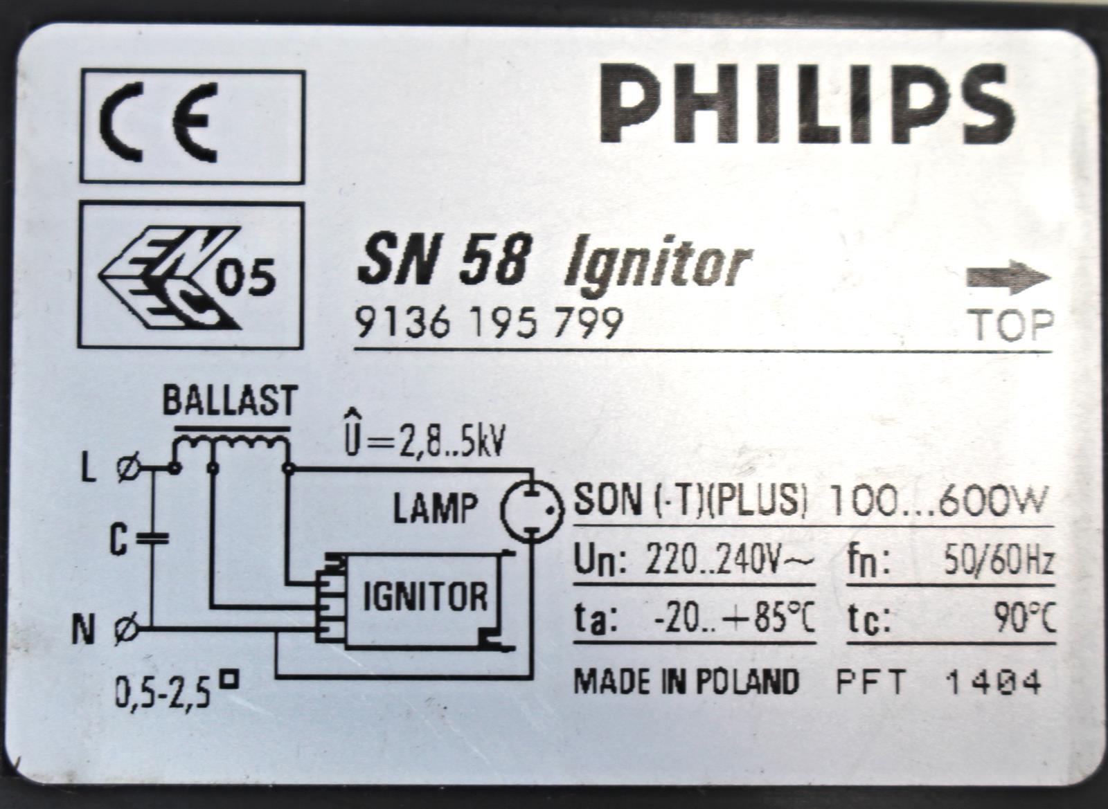 Philips SN58 IGNITOR Zündgerät for sale online | eBay
