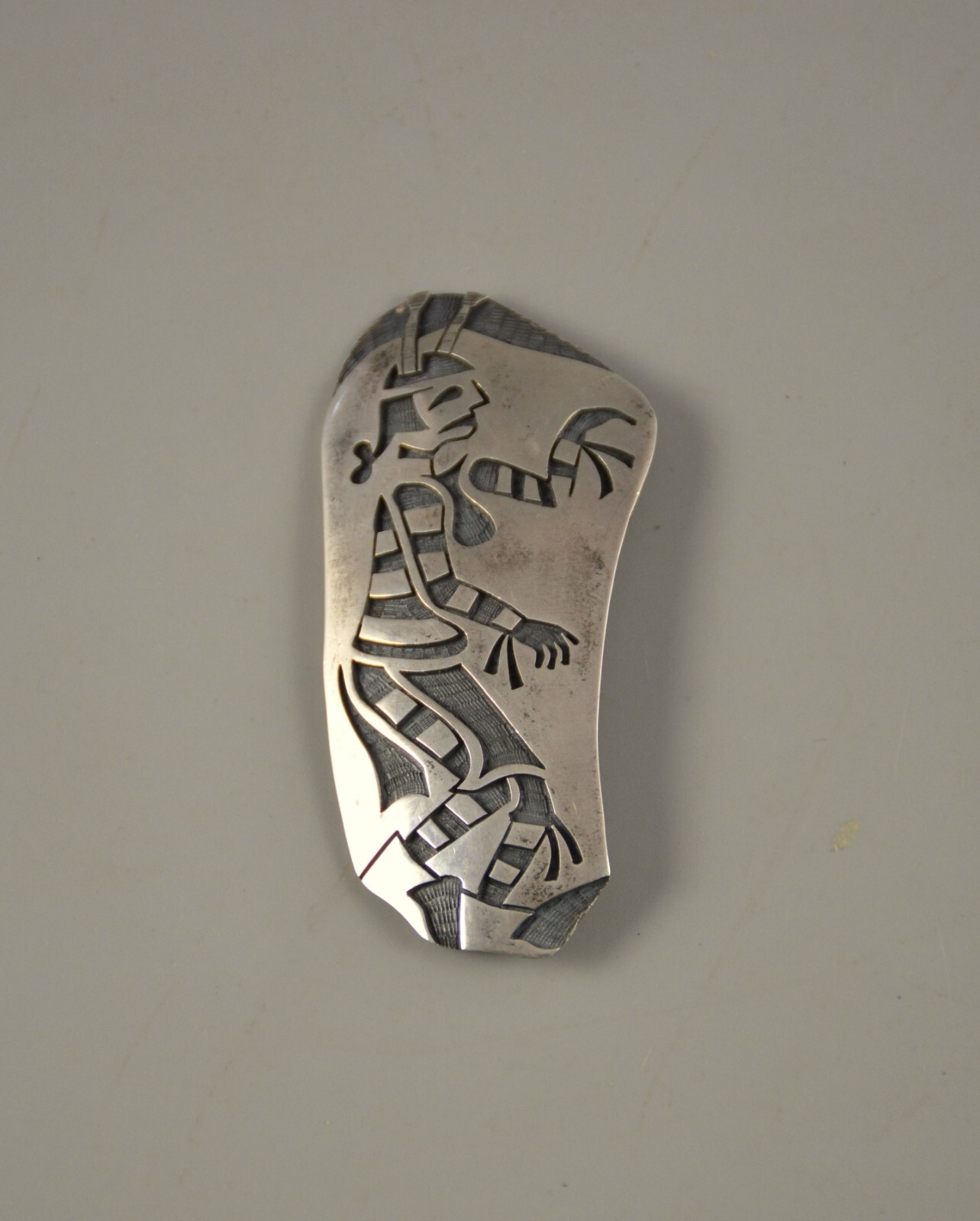 Mitchell Sockyma - Vintage Hopi Sterling Silver Pin K… - Gem