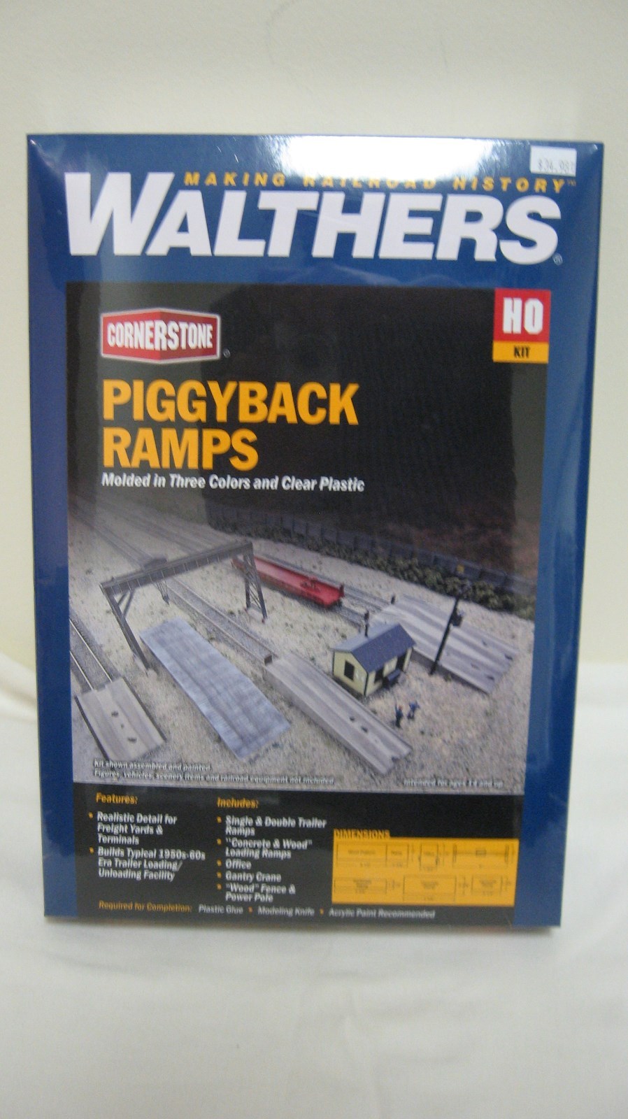 4048 Walthers Cornerstone Piggyback Ramps Intermodal Trailer Kit HO ...