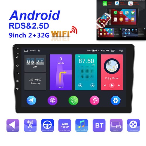 2+32G Android Player 9inch Car Multimedia MP5 Player Reverse Camera For ...