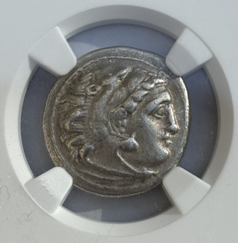 Alexander the Great AR Drachm Greek Coin 336 BC - NGC VF- Silver Coin ...