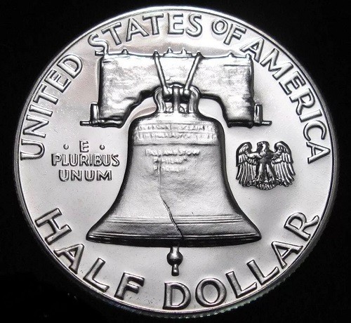 1961 Franklin Half Dollar Proof, Full Bell Lines Premium Quality Superb ...