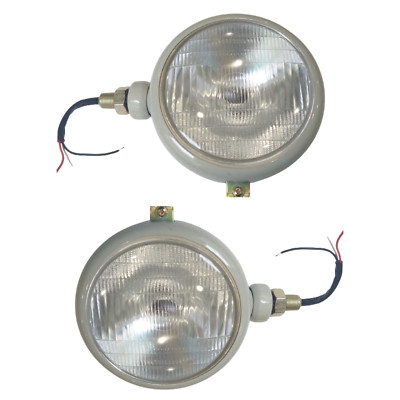 Pair Grey Head Light Fits for Ford Tractor 8N 2N 9N 600 800 NAA 310066F ...