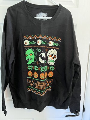 Terror Threads Halloween Christmas XL sweatshirt | eBay