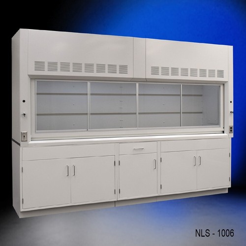 Fisher American 10' Bench Fume Hood w/ General Storage Cabinets / E2 ...