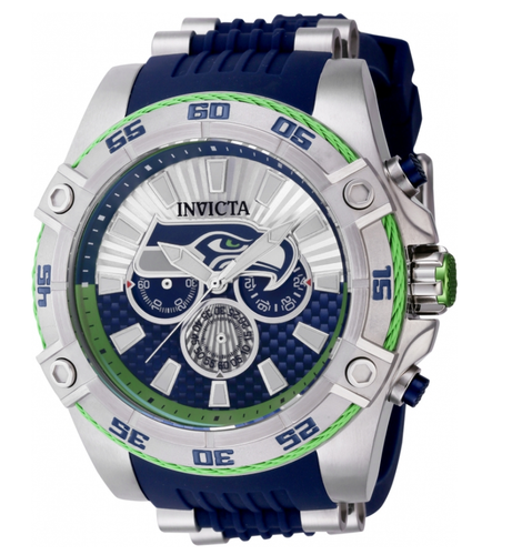 Invicta NFL Seattle Seahawks Men's 52mm Carbon Fiber Chronograph Watch ...