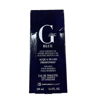 G Eau Blue Version of Acqua di Gio Profondo Eau De Toilette Cologne for ...