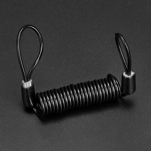 1Pc 1.2M Bike Spring Cable Lock Anti-Theft Rope Alarm Disc Lock Bicycle ...