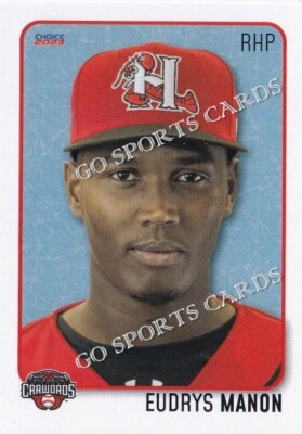 2023 Hickory Crawdads 1st Eudrys Manon RC Rookie Texas Rangers DR | eBay