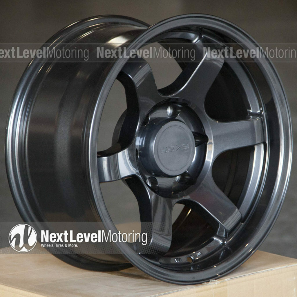 9SIX9 SIX-1 17x8.5 6x139.7 CARBON GRAY TE37 STYLE WHEELS FITS TOYOTA ...