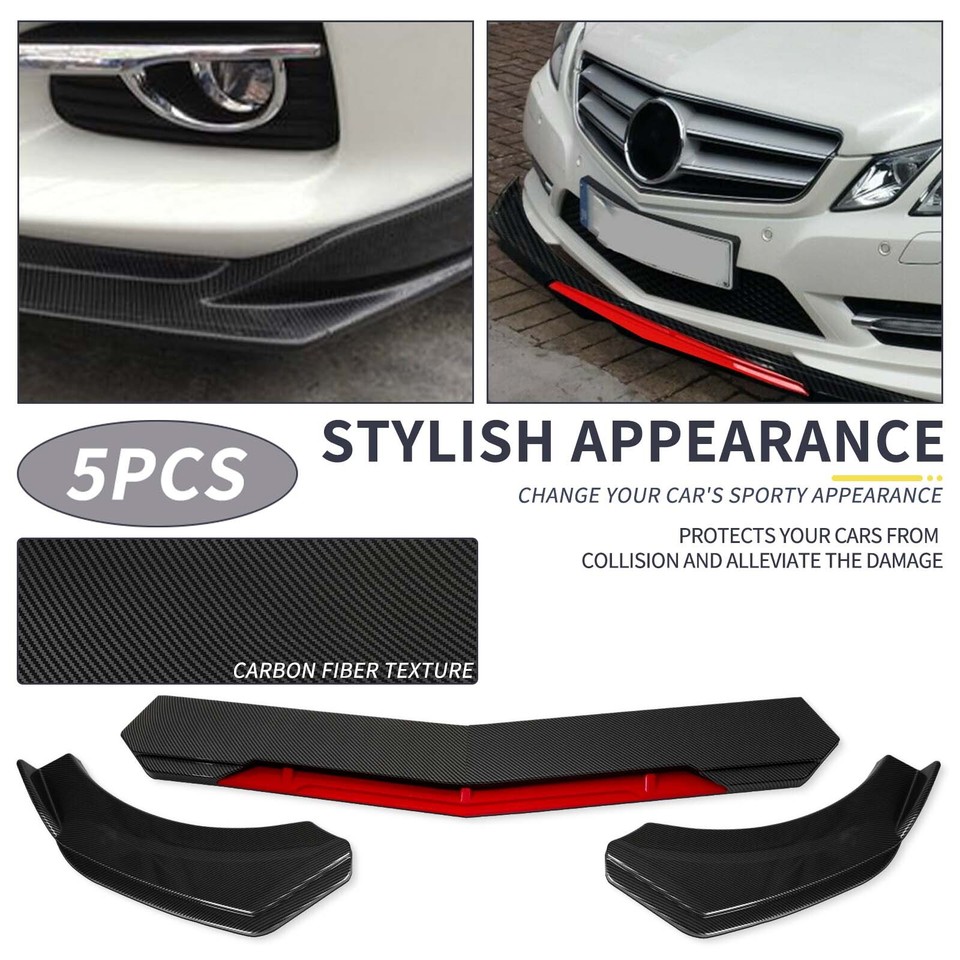 For Mercedes-Benz C300 AMG Carbon Fiber CAR Front Bumper Lip Splitter ...