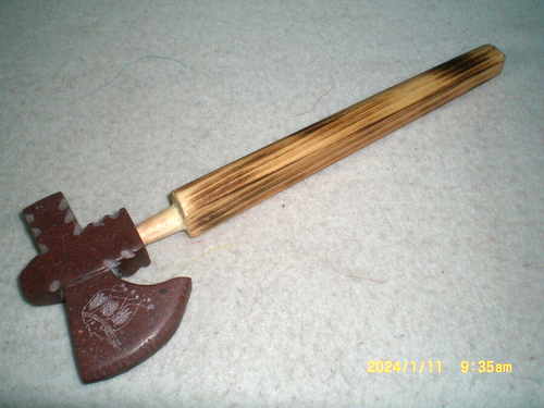Pipestone, Catlinite Pipe Axe (Hatchet), Wahpeton Sioux Made BTpx1 | eBay