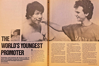 1983 Australian Boxing Promoter Peter M. Foster | eBay