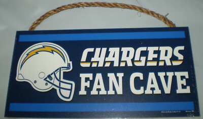 NFL CHARGERS 5 X10 FAN CAVE SIGN WITH ROPE INDOOR USE ONLY NEW | eBay