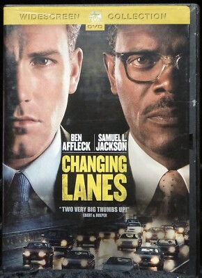 Changing Lanes 📀Ben Affleck Samuel L. Jackson Toni Collette 2002 DVD ...