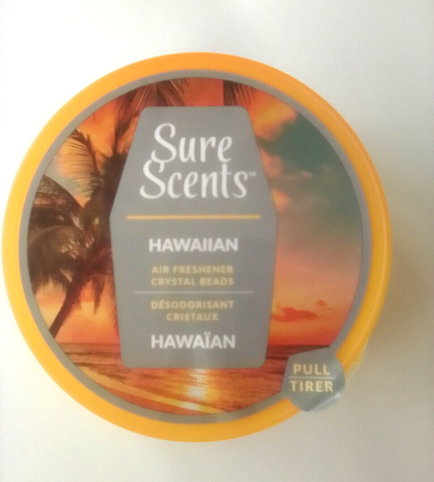 1 Pack Sure Scents Hawaiian Air Freshener Crystal Gel Beads 9 oz NEW | eBay