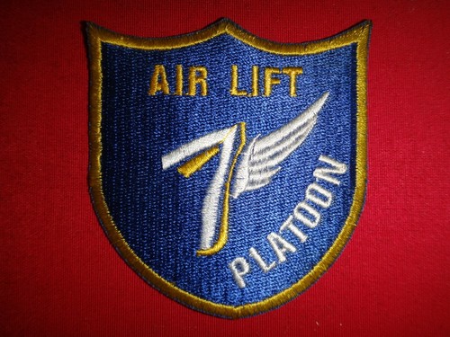 Armée Américaine Patch 7th Airlift Platoon (Provisoire) Neige Blanc En ...