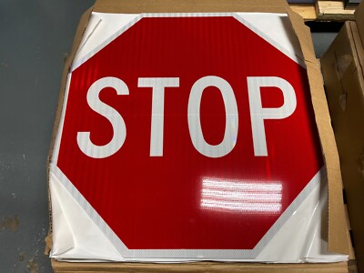 NEW STOP Sign 30" x 30” MUTCD R1-1 3M HIP Reflective Road Sign Made in ...