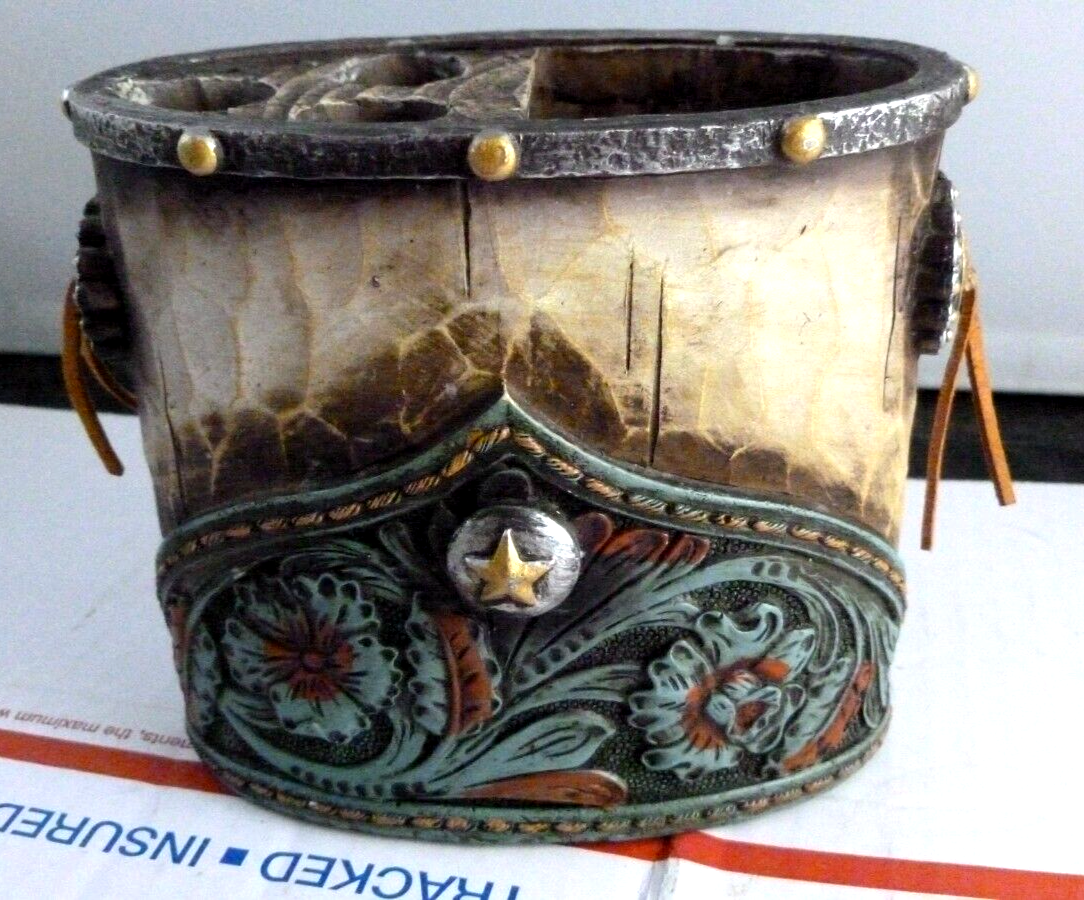 Western Cowboy Toothbrush Holder Bathroom Sink Resin Bath Decor ...