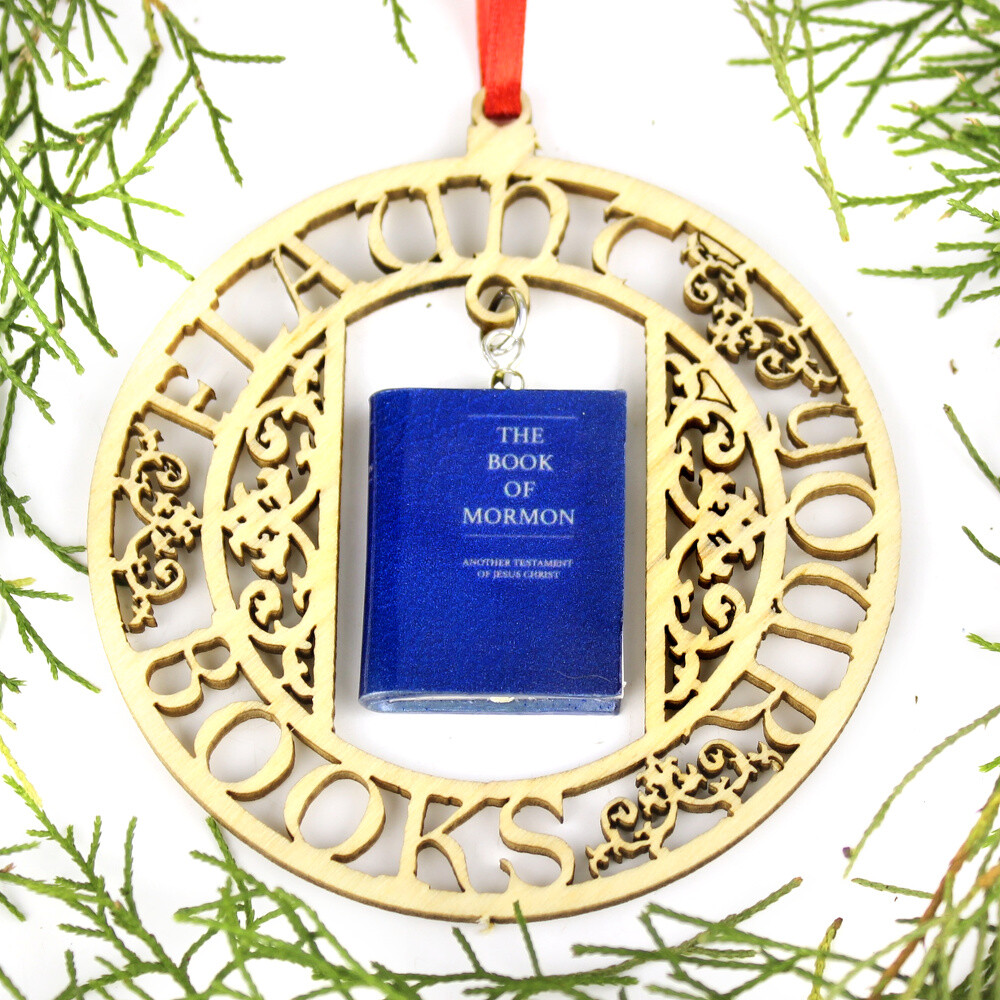 The BOOK OF MORMON LDS Clay Mini Book Home Decoration Trim Ornament ...