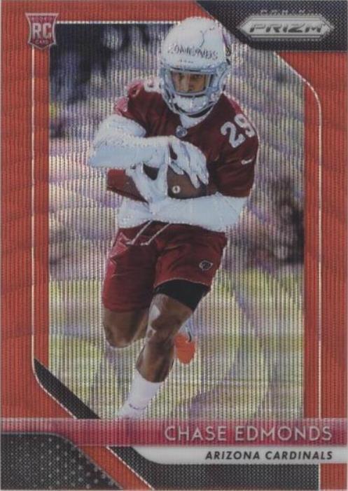 2018 Panini Prizm - Rookie Chase Edmonds #276 Red Wave Prizm /149 (RC ...