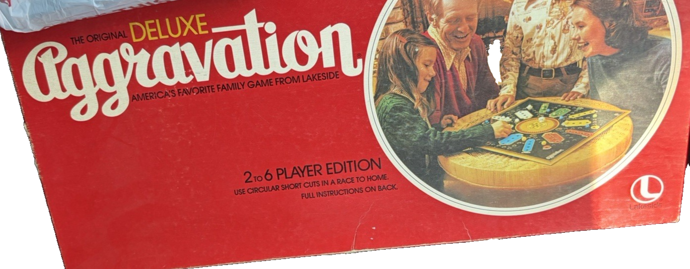Vintage 1977 Deluxe Aggravation Board Game Lakeside Complete Nice ...