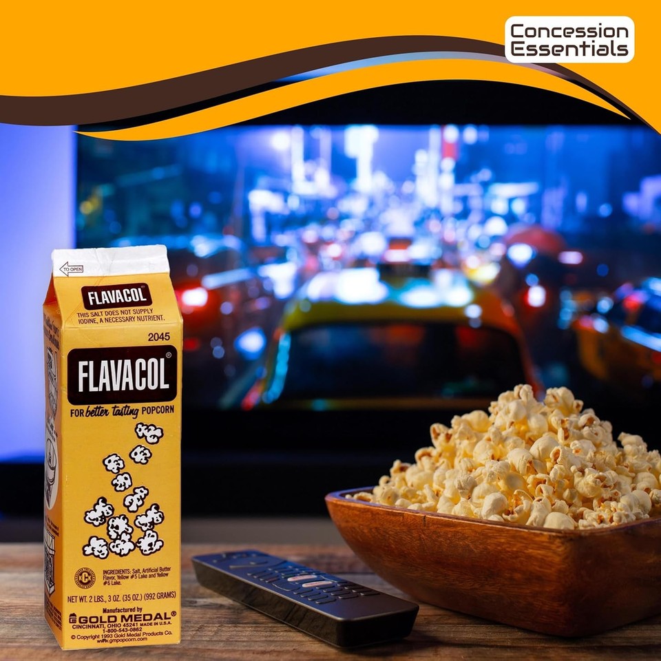 Concession Essentials Flavacol Popcorn Season Salt, 1ct-35oz Carton ...