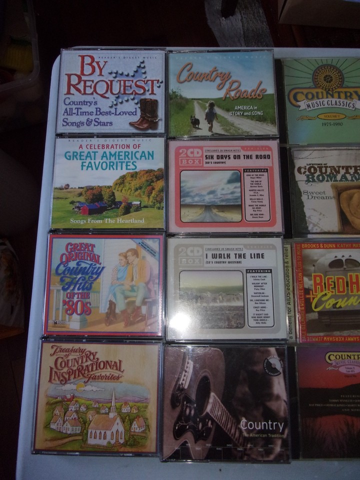 Lot of 59 Country Music CDs on 71 Discs -Conway- Garth -Alan- Country ...