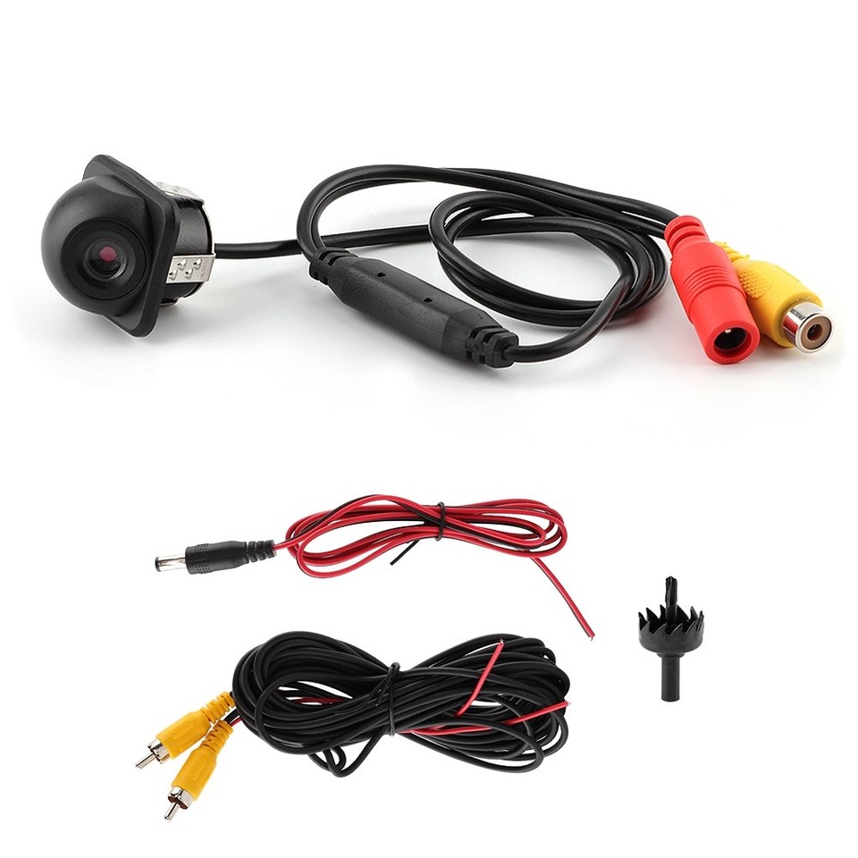 .Car Reversing Camera Small Straw Hat Rear View Blind Zone Night Vision ...