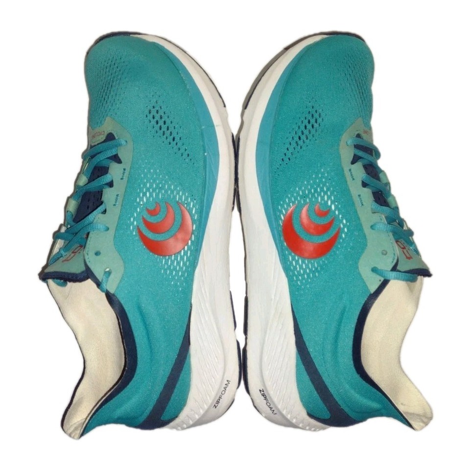 TOPO Athletic Cyclone Zip Foam Running Shoes Cyan Red Men's Size 12 M ...