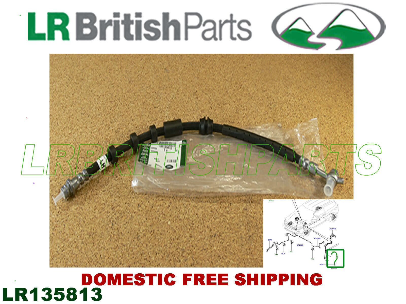 LAND ROVER FRONT BRAKE HOSE LH RANGE ROVER EVOQUE DISCOVERY SPORT ...