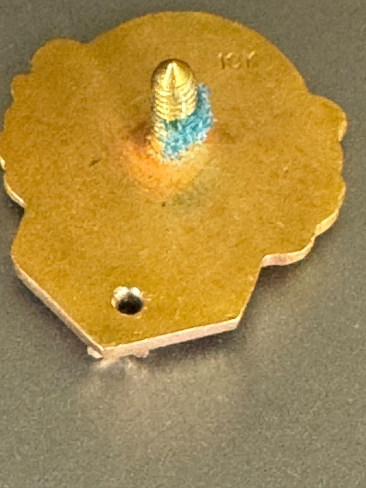 Rare Unique Pontiac single diamond Suggestion Award Badge(10 K Gold ...