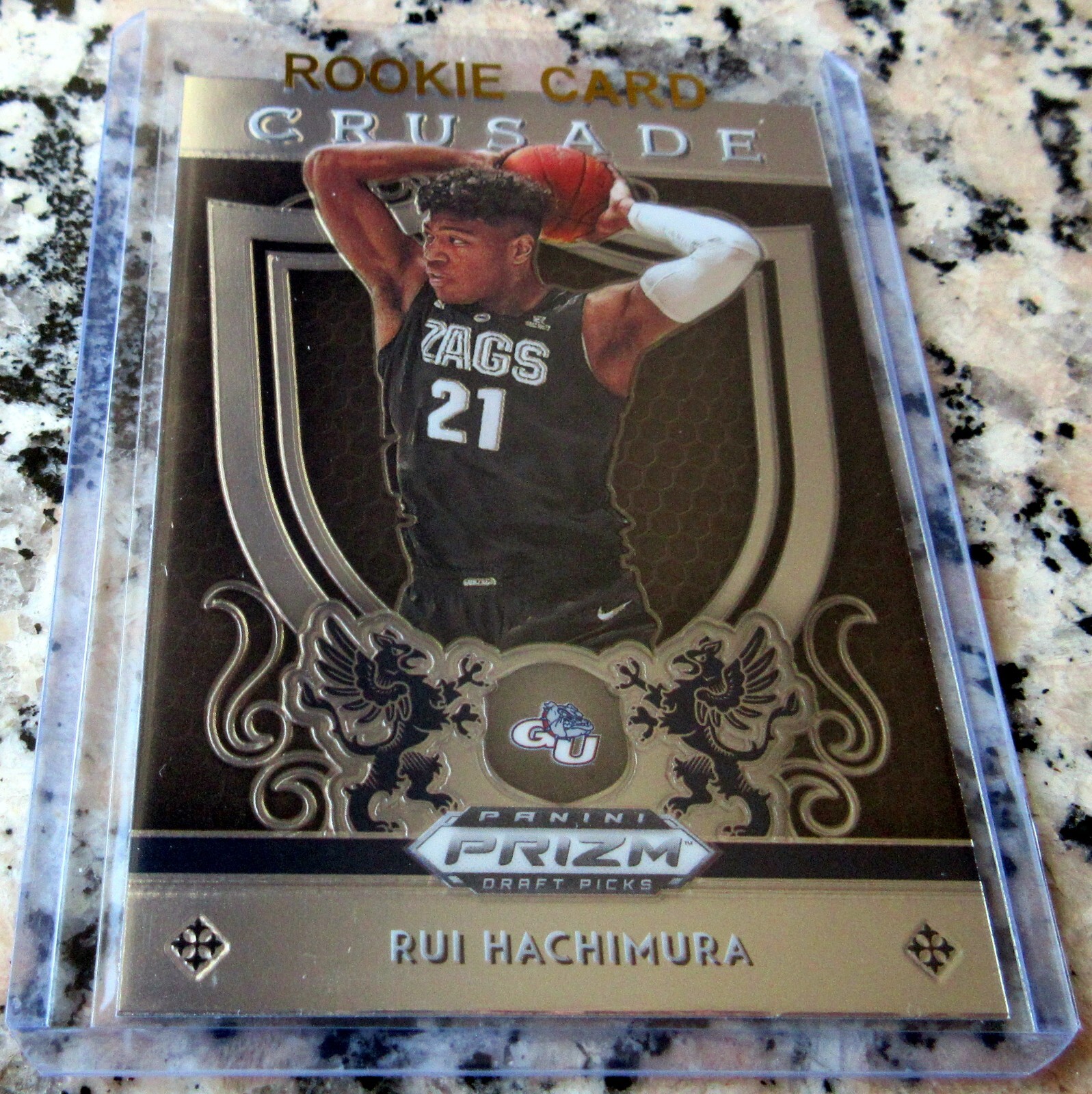 RUI HACHIMURA 2019 Prizm Chrome #1 Draft Pick Rookie Card RC Japan ...