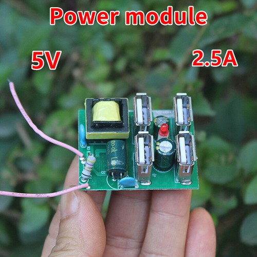 5V 2.5A 4 Way 220V To 5V Isolation Switch Power Board USB Output Power ...
